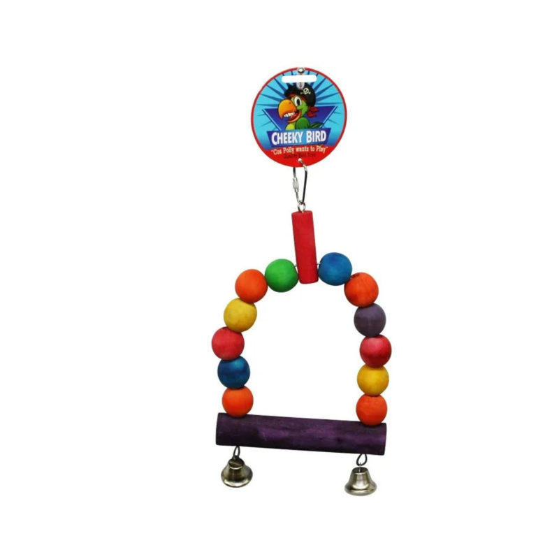 Buy Cheeky Bird Large Wooden Ball Swing B0880 Online Australia